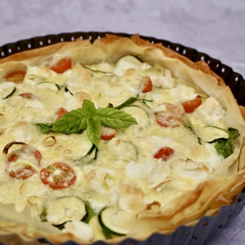 Feta filo tart - Veggie Ideas